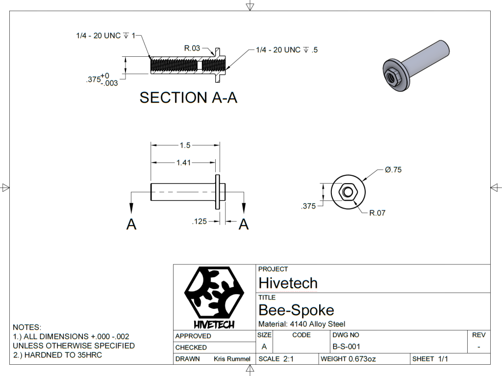 Bee-Spoke Drive Axle (2 Pack) – growingSTEMS